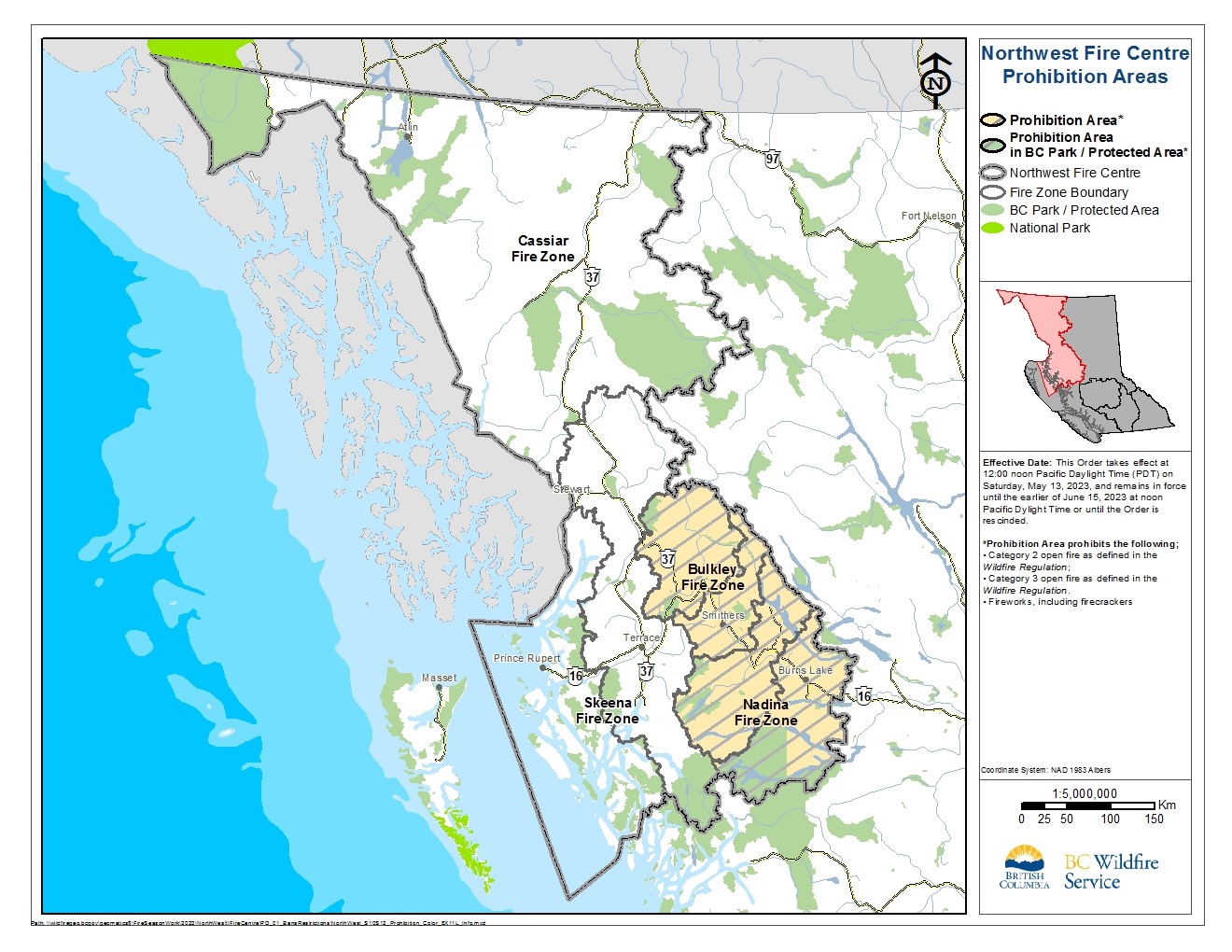 Category 2 and Category 3 open fire prohibition planned for parts of ...