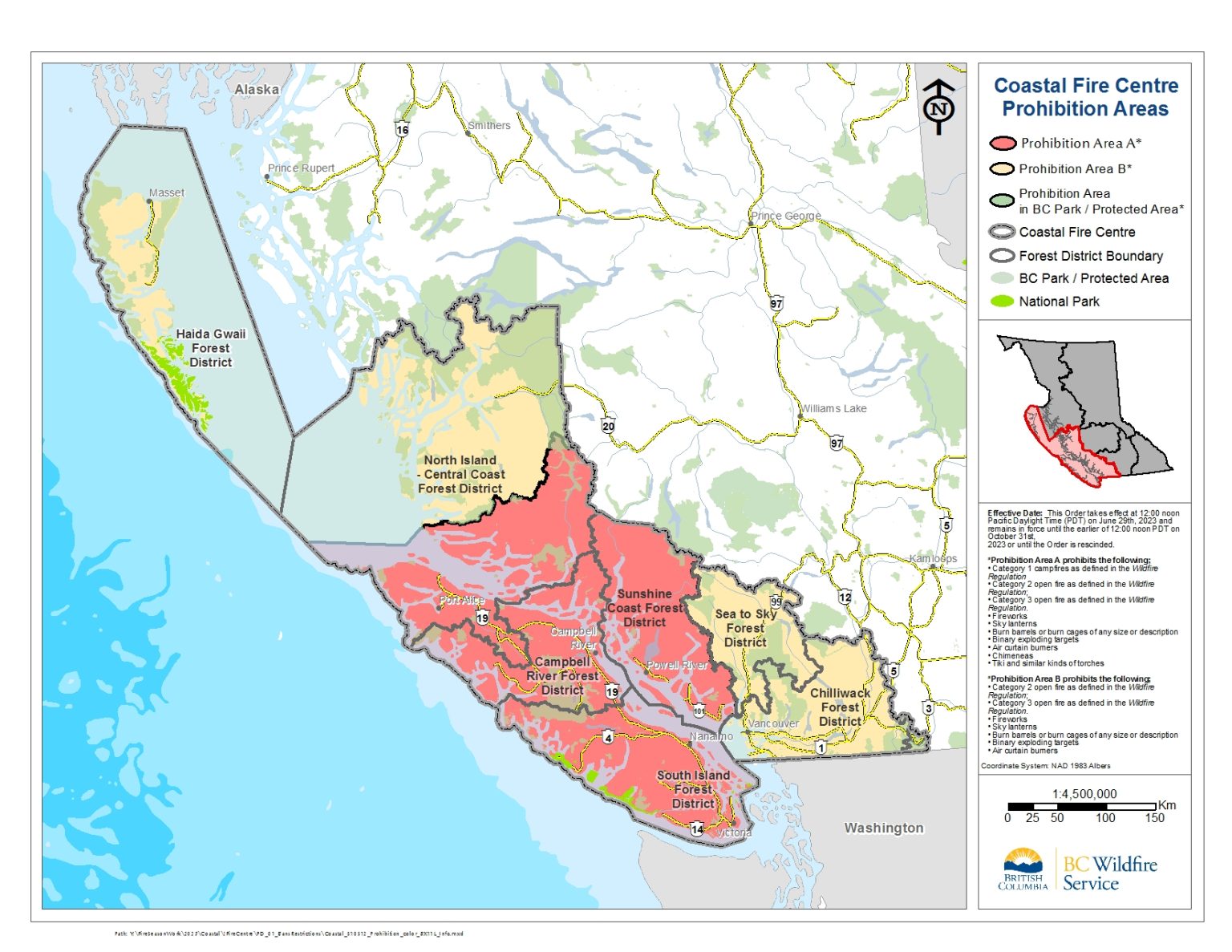 Coastal Fire Centre expands campfire prohibition to the Sunshine Coast ...